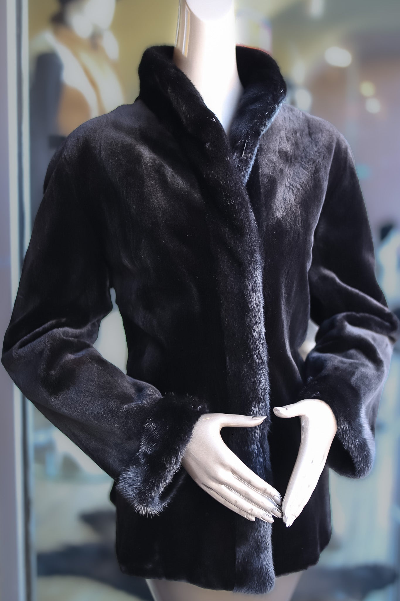 Full-Skin Sheared Mink Stroller Reversible to Taffeta Rainwear – Alaska Fur Gallery, Inc.