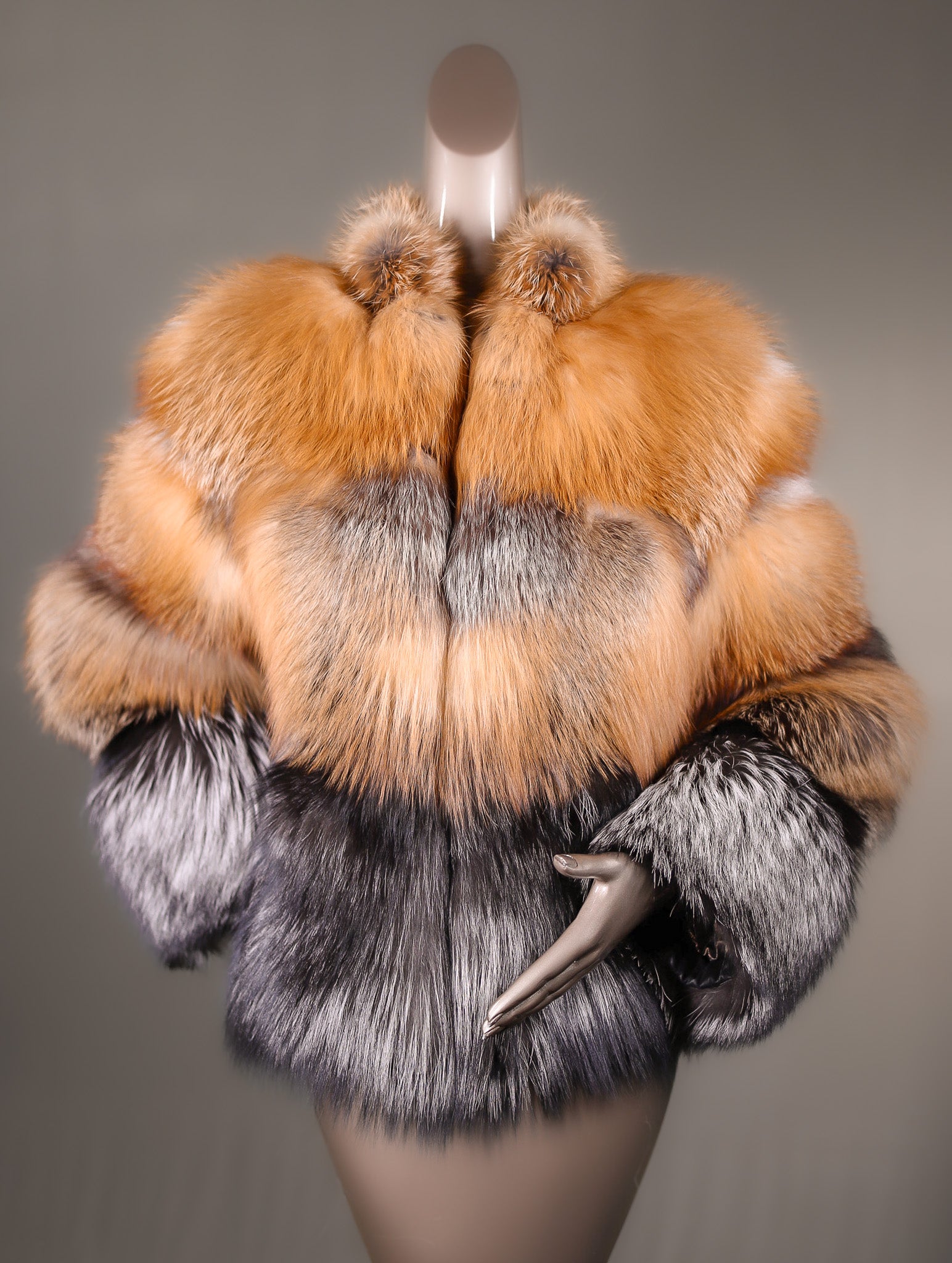 Multi-Contrasting Fox Jacket – Alaska Fur Gallery, Inc.