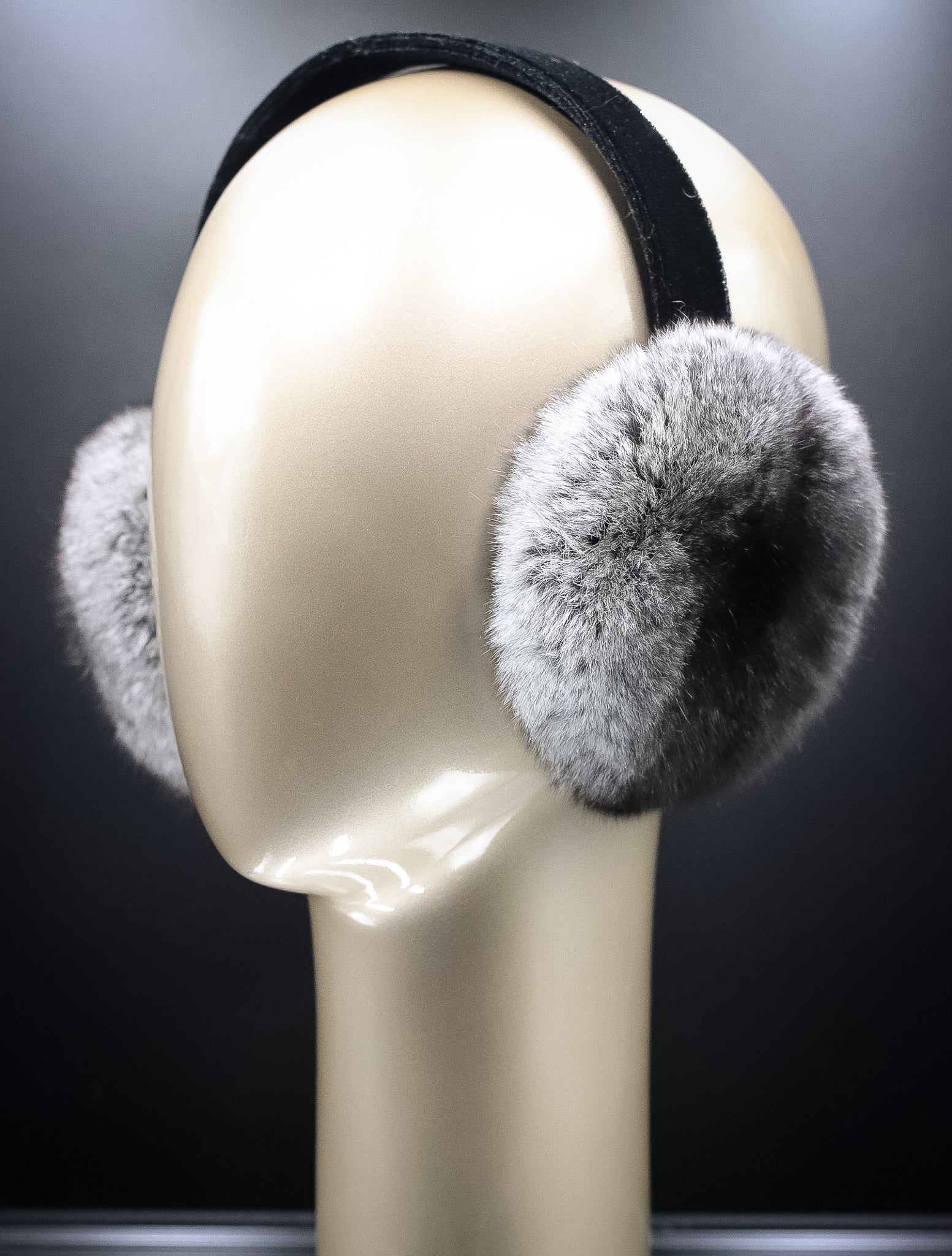 Natural Chinchilla Ear Muffs – Alaska Fur Gallery, Inc.